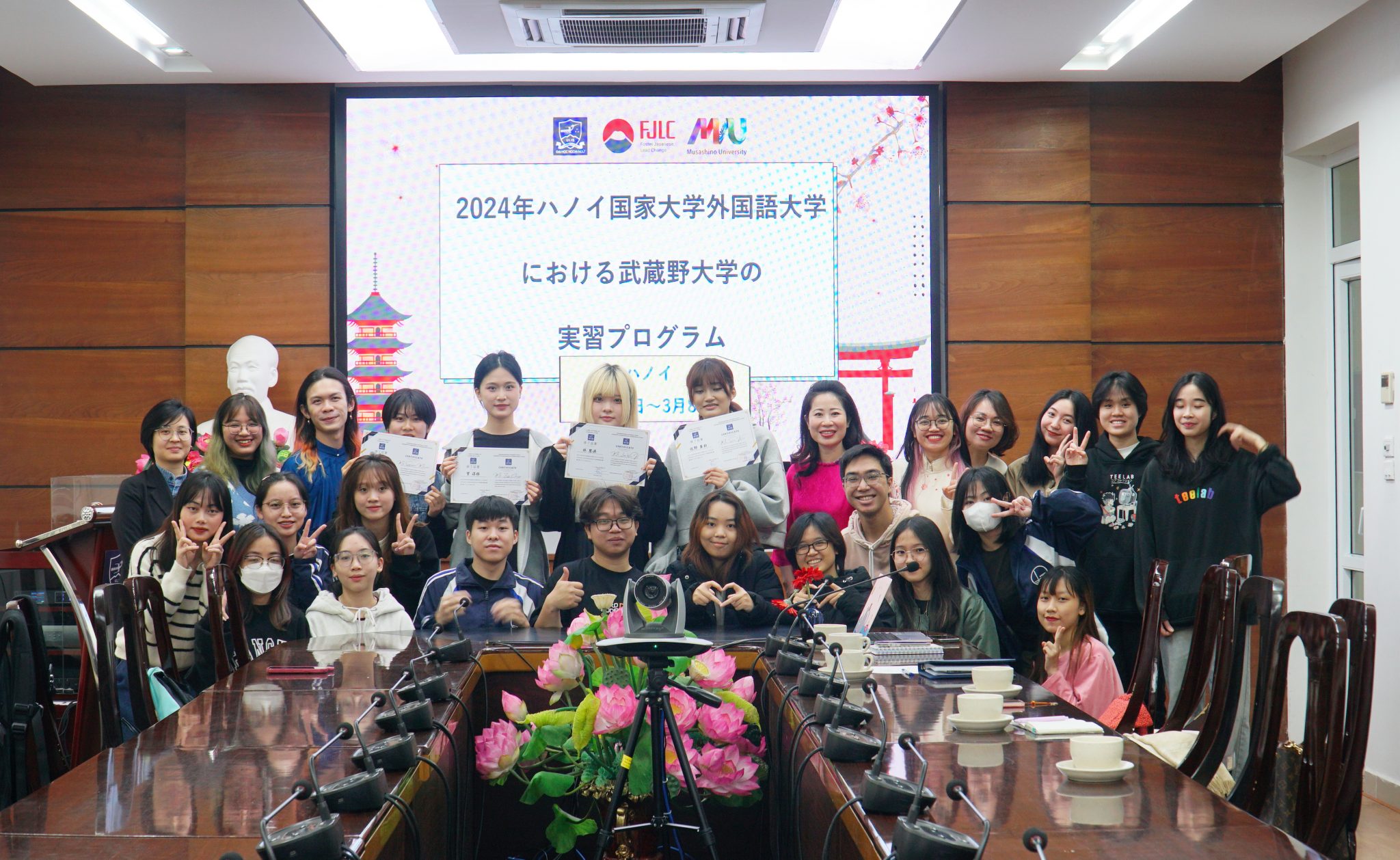 Closing ceremony of internship for students of Musashino University, Japan in 2024 – University ...